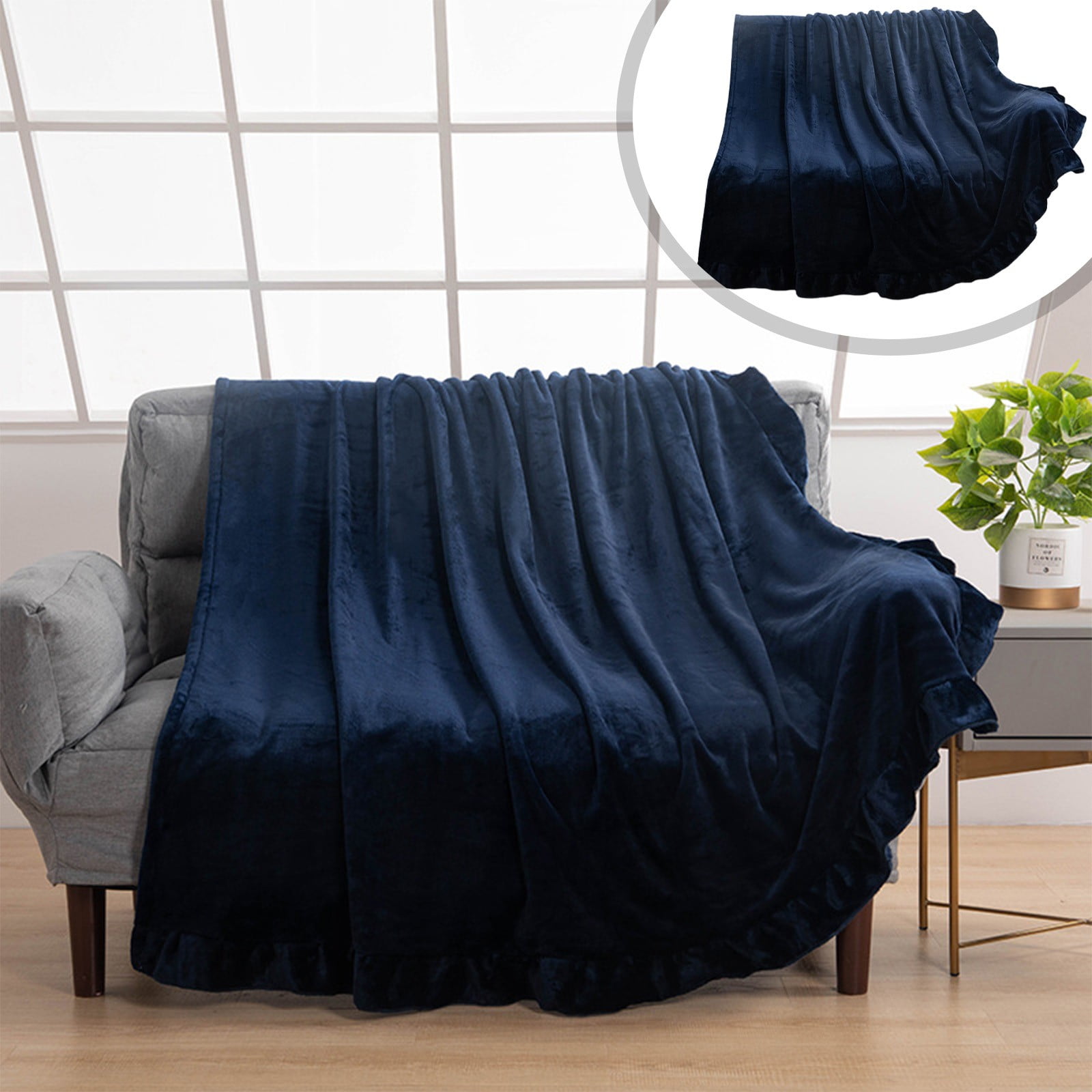 This 50-Inch Long Holiday Throw Features A Soft, Velvety Texture and ...