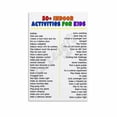 50+ Indoor Activities for Kids Poster Boredom Buster Play Ideas Wall ...