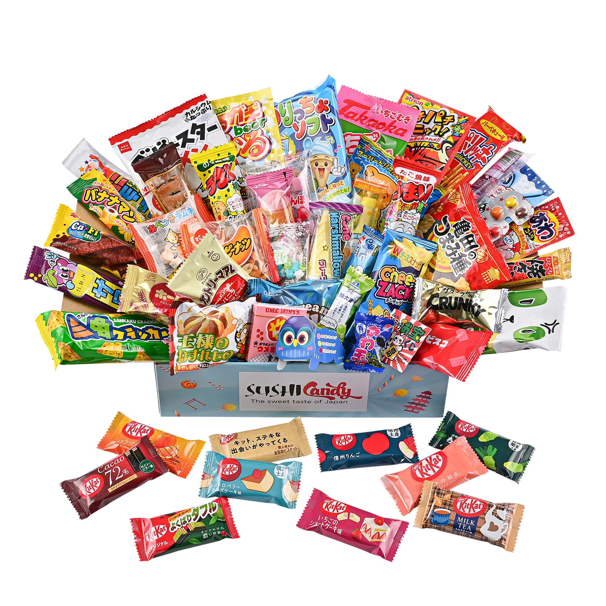 50 Japanese Candy & TGF4 Snack box set 10 Japanese Kitkat assortment ...