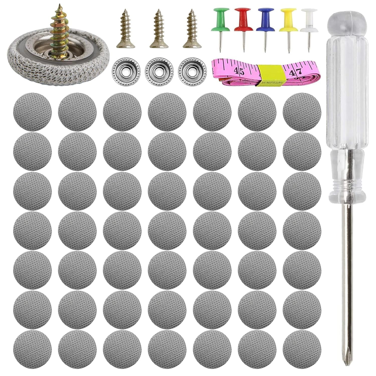 50 Kits Car Roof Headliner Repair Kit, 202Pcs Rivets Repair Button Auto ...