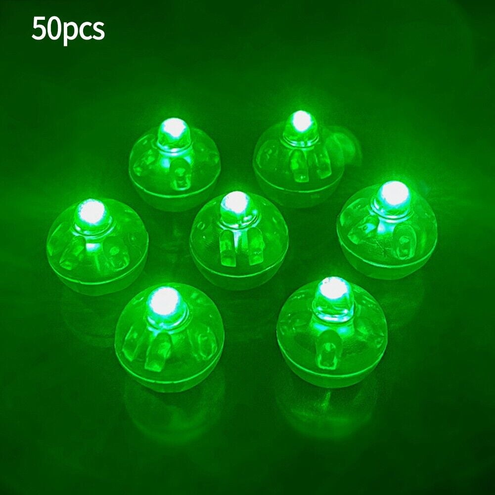 50* LED Balloon Lights Tiny Wireless Battery Craft Glow Party DIY Lamp ...