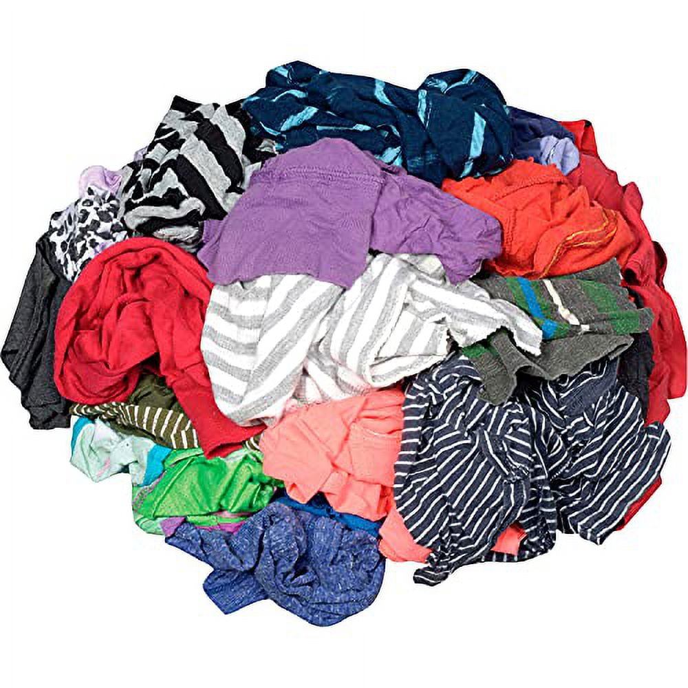 50 Lb. Box Recycled Cut Rags, Mixed Colors - Walmart.com