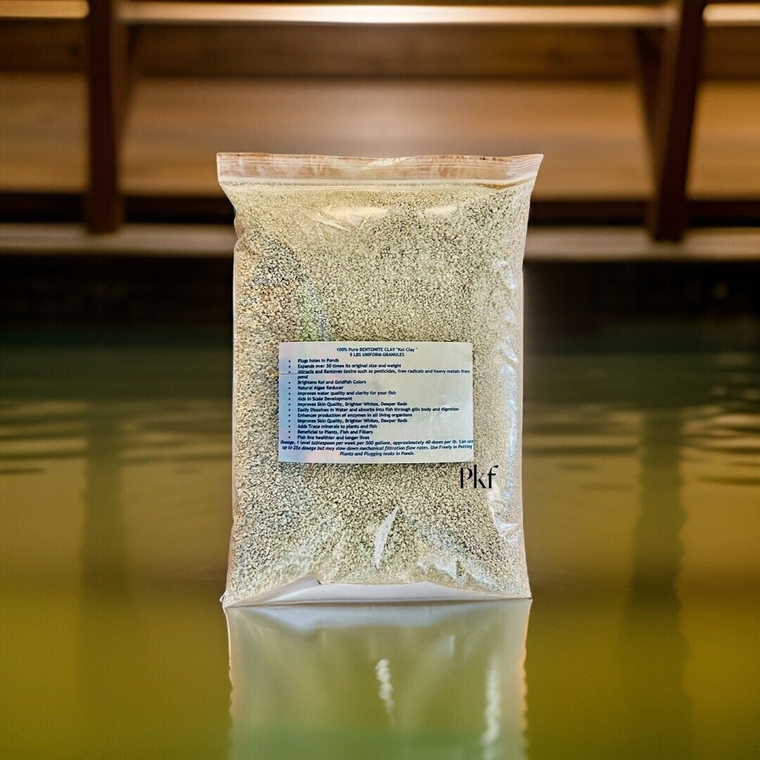 50 Lbs 100% Pure Granular Bentonite Clay for Koi Goldfish Ponds water ...