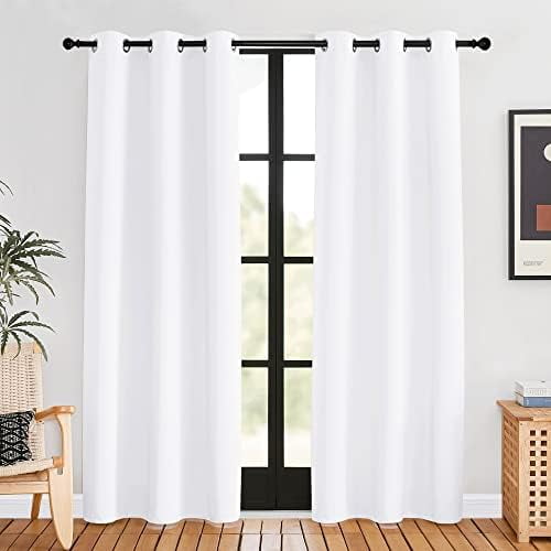 50% Light Blocking Curtain Panels for Bedroom, 2 Panels, 42 by 80 ...