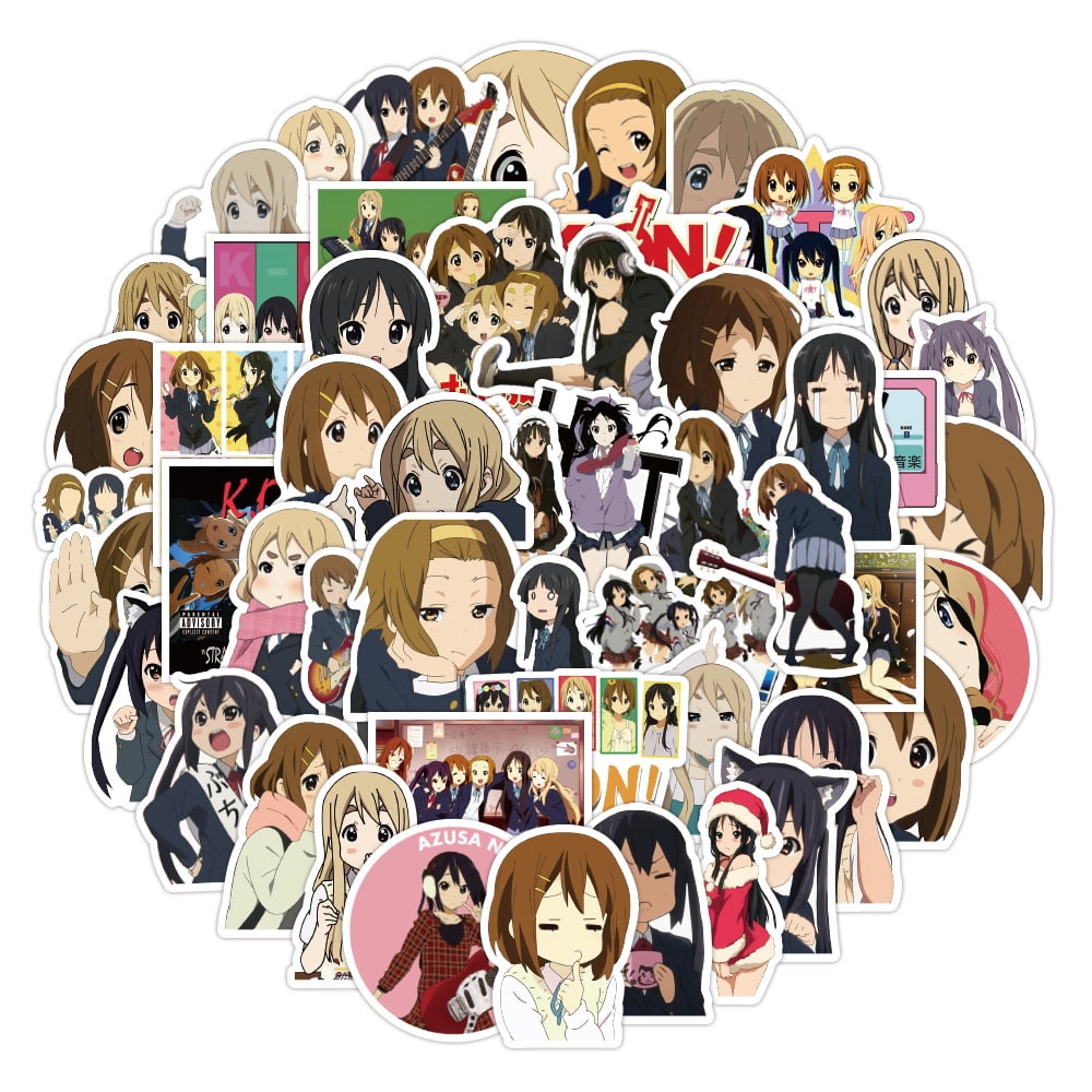 50 Light Sound Girl Anime Stickers Classic Japanese Anime Luggage ...