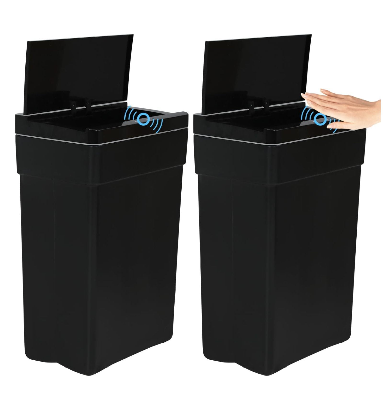 50 Liter Kitchen Trash Can with Lid, Automatic Trash Can Touchless ...