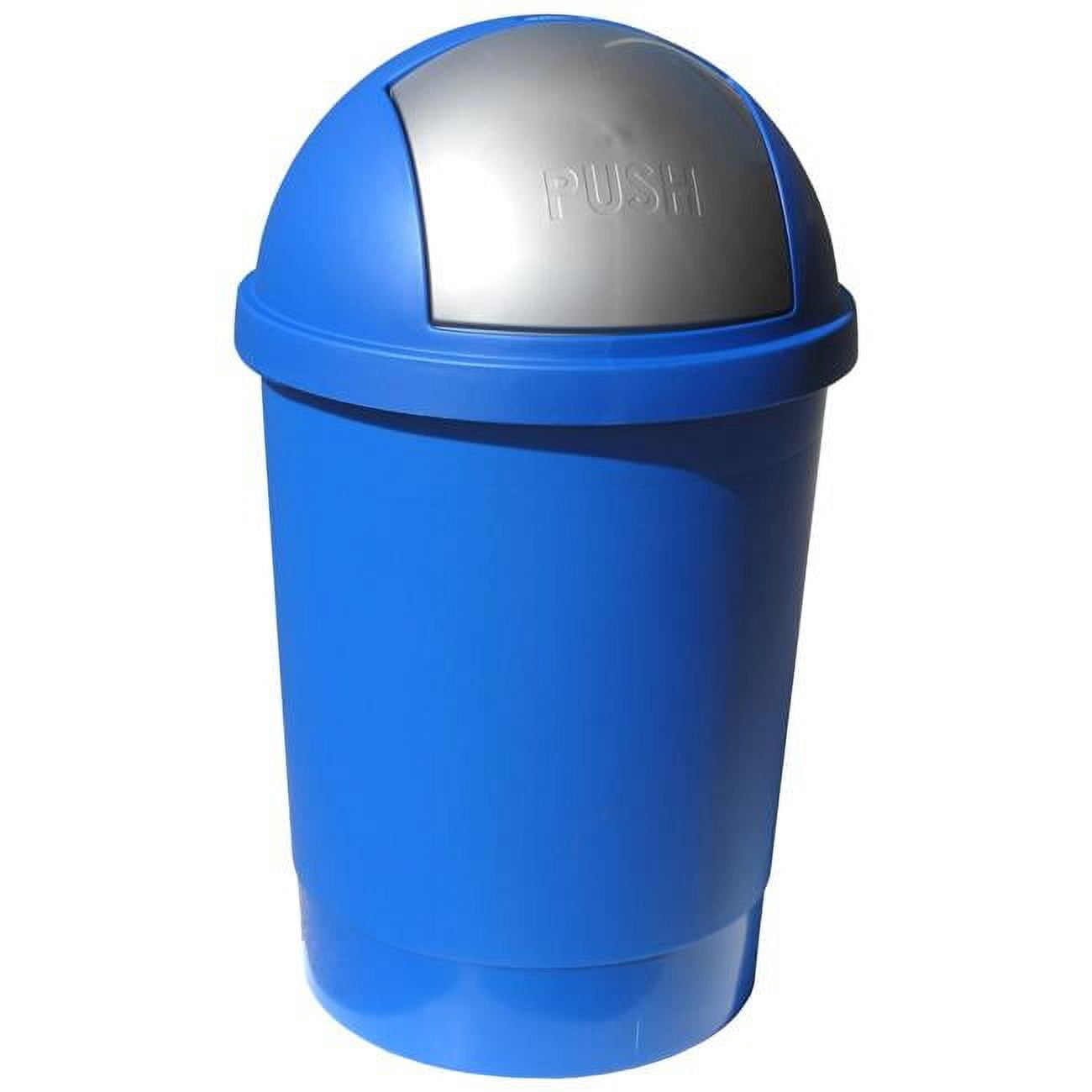 50 Litre & 13 gal Return Swivel Lid Waste Bin, Blue - Walmart.com