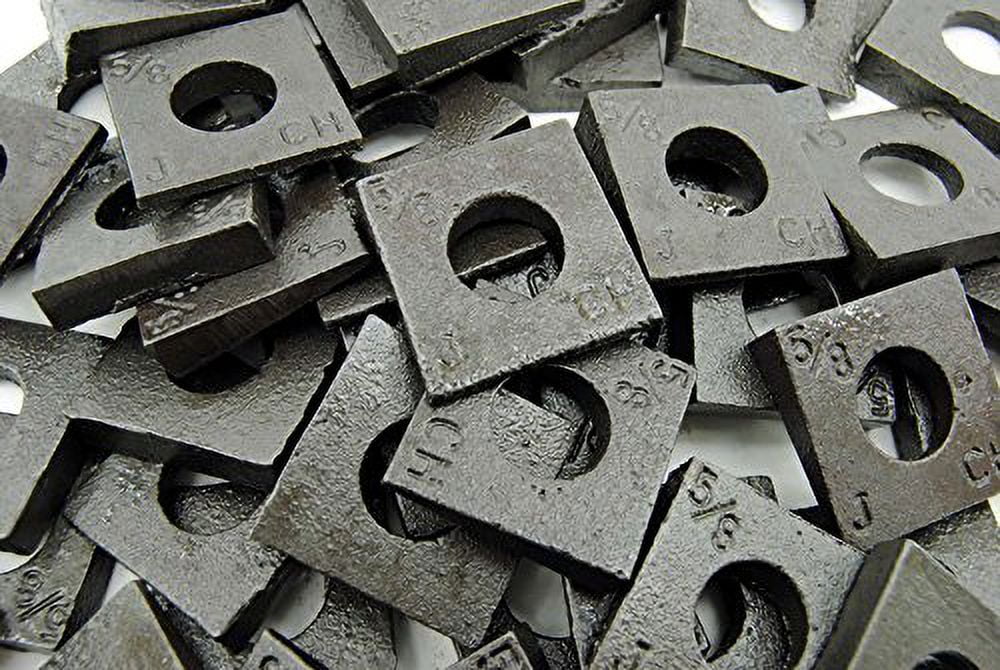 (50) Malleable 5/8 Square Bevel Washers I-Beam Flange Wedge$$Hardware ...