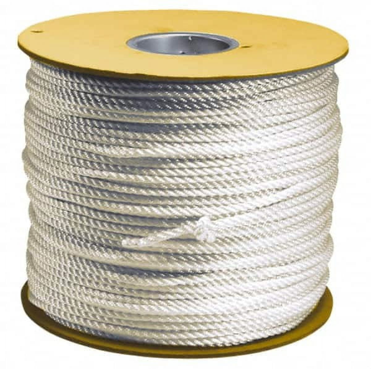 50' Max Length Nylon Solid Braid Rope 1/2" Diam, 484 Lb Capacity ...