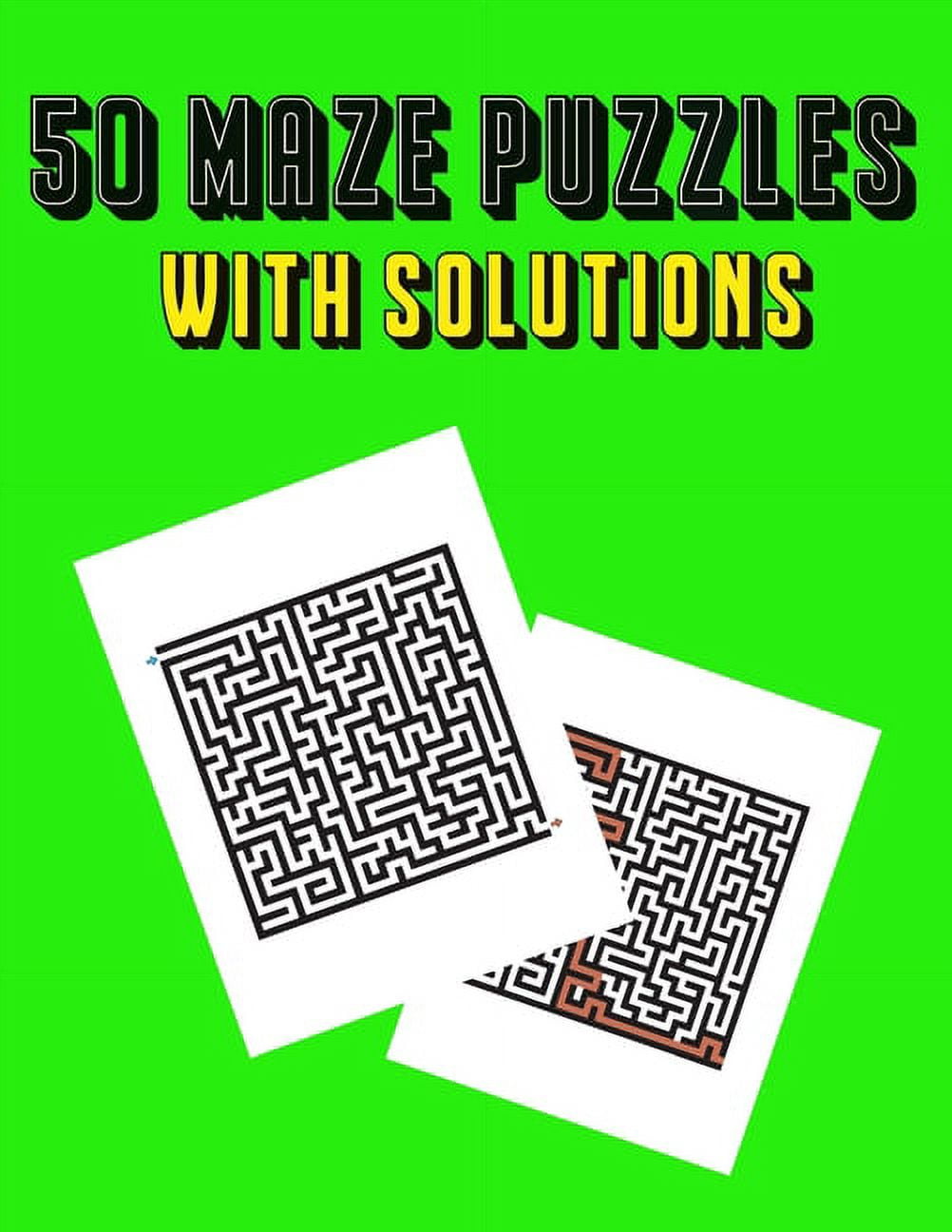 50 Maze Puzzles: With Solutions (Paperback) - Walmart.com
