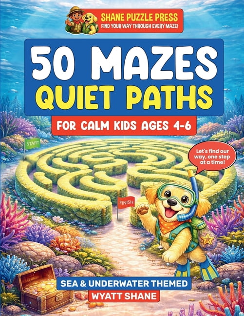 Quiet Paths 50 Mazes: Large, Simple Mazes Designed for Calm Focus - A ...