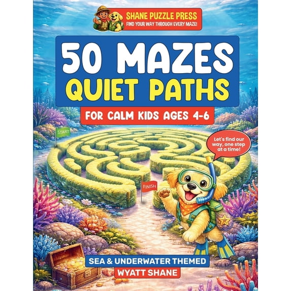 Quiet Paths 50 Mazes: Large, Simple Mazes Designed for Calm Focus - A ...