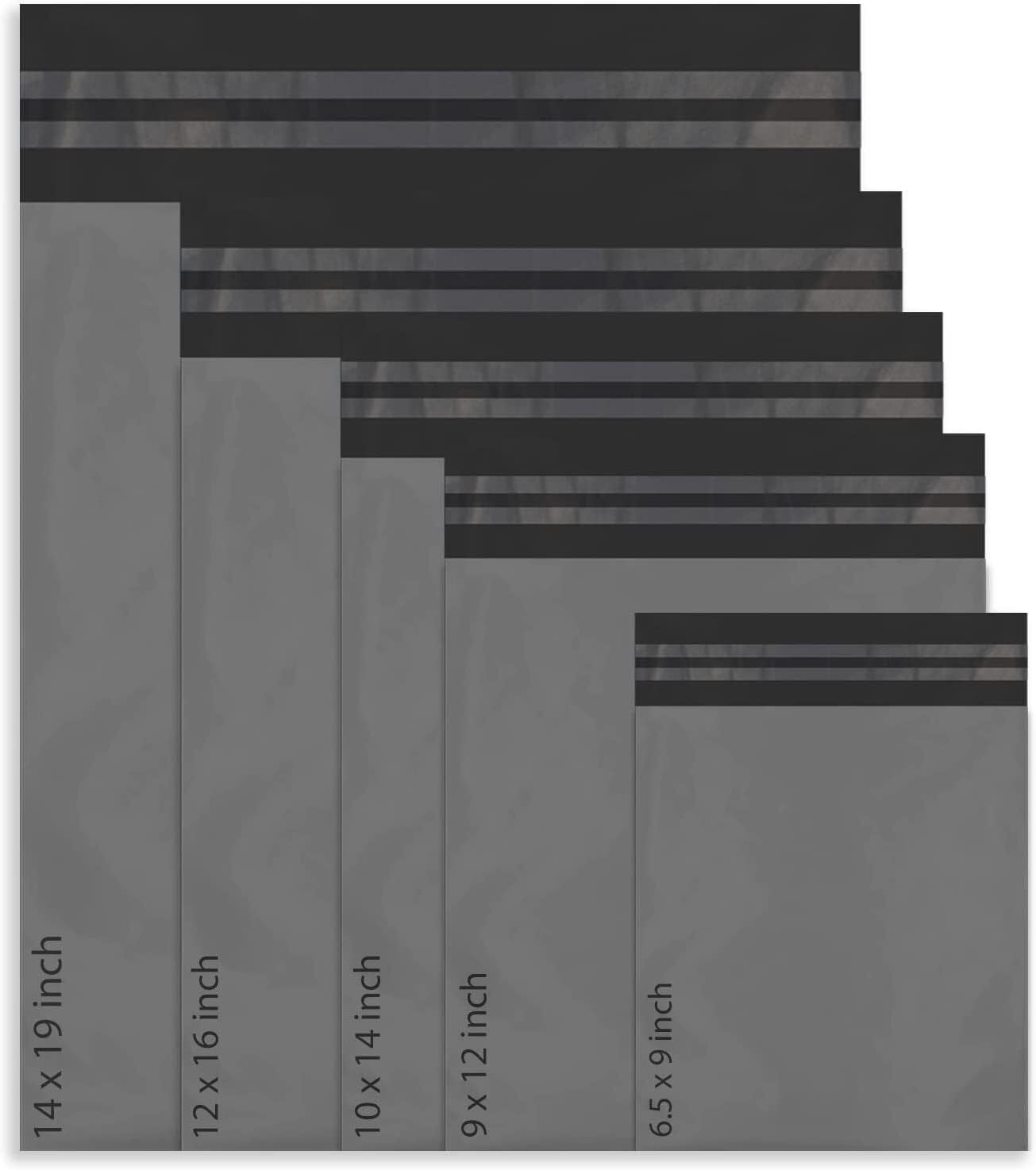50 Mixed Mailing Poly Postal Self Seal Bags 5 Sizes 10 from Each Red ...