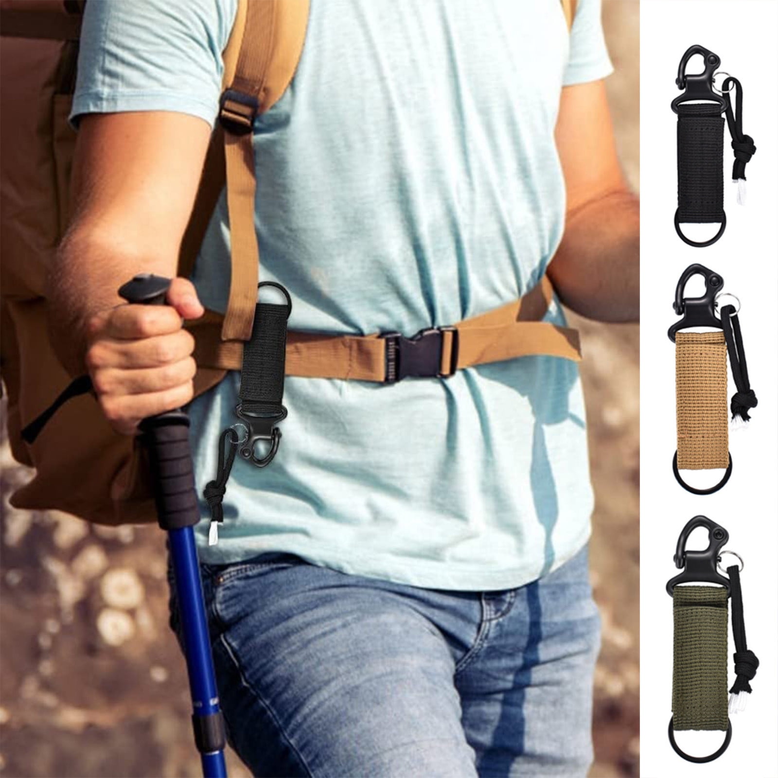 Up to 50% OFF, Bird Beak Strap Hook, Woven Carabiner Keychain, Durable ...