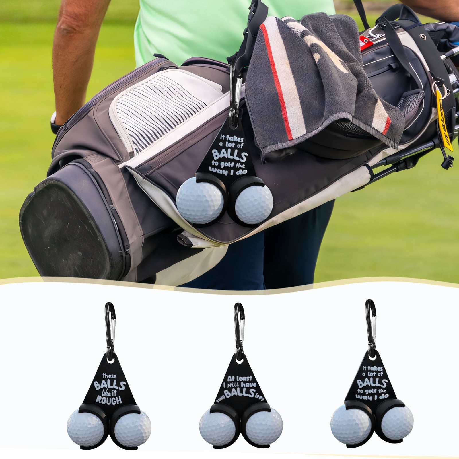 Up to 50% OFF,Golf Ball Holders, Funny Golf Gifts, Sturdy Plastic, for ...