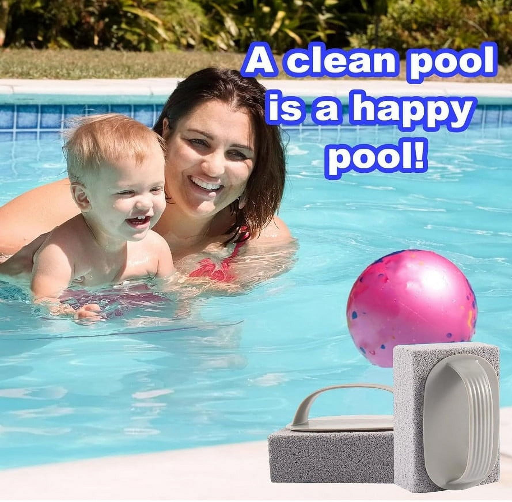 Up to 50% OFF, Handheld Pool Pumice Stone, Pool Tile Cleaning Block with Handle, Swimming Pool ...