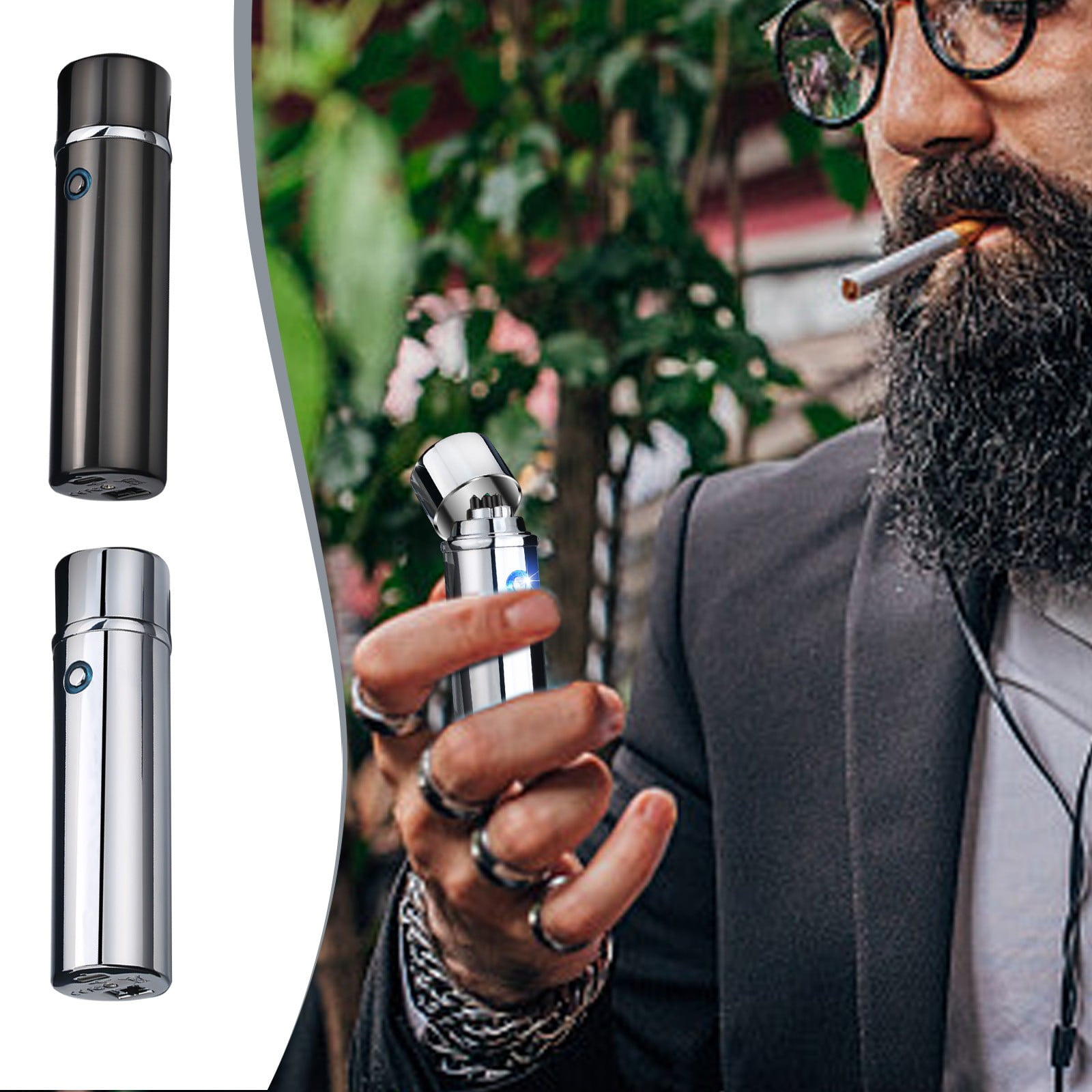 Up to 50% OFF, New Metal Creative Lighter with Lights, Pipe Cigars ...