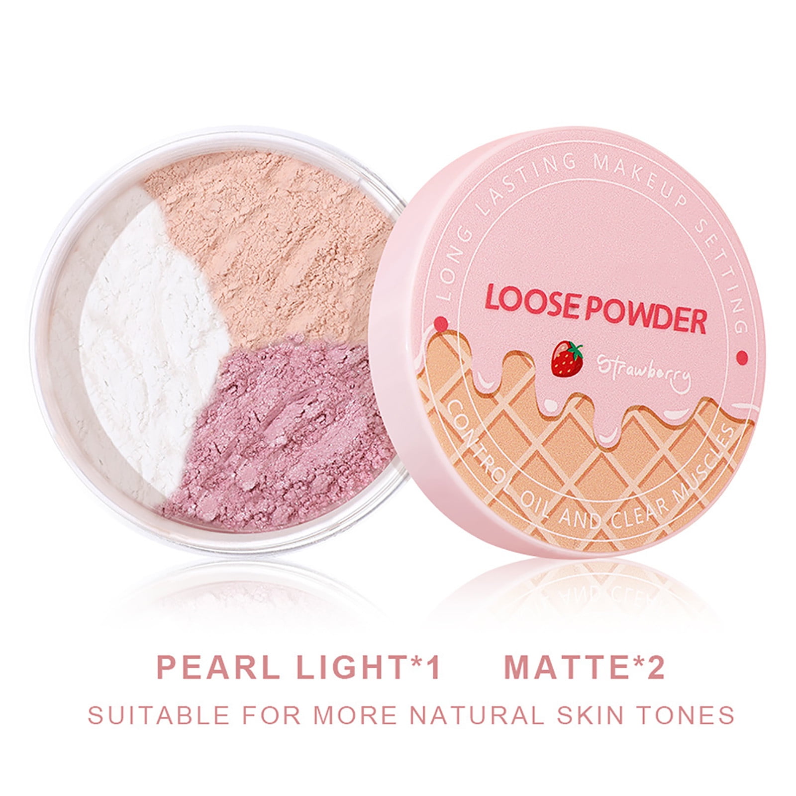 Up to 50% OFF, Topliu Loose Powder Oil Control, Matte Brightening Pearl ...