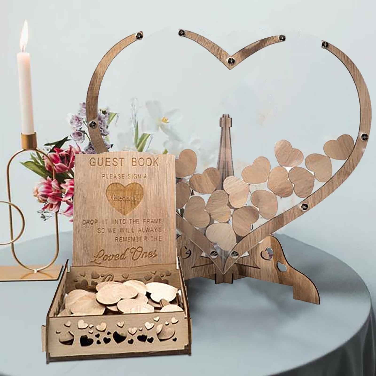 Up to 50% OFF, Wooden Wedding Message Box, Table Centerpiece Decor ...