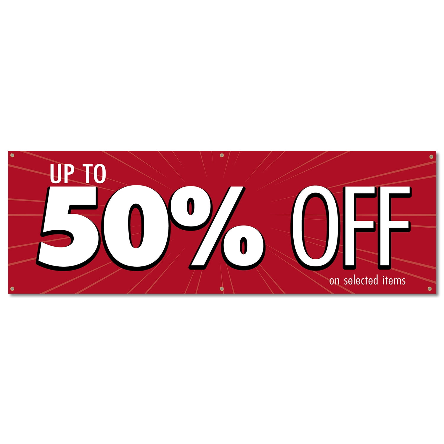 50% Off | 24" X 72" Banner | Outdoor Vinyl Sign With Grommets | Sale Advertising Displays | Made ...