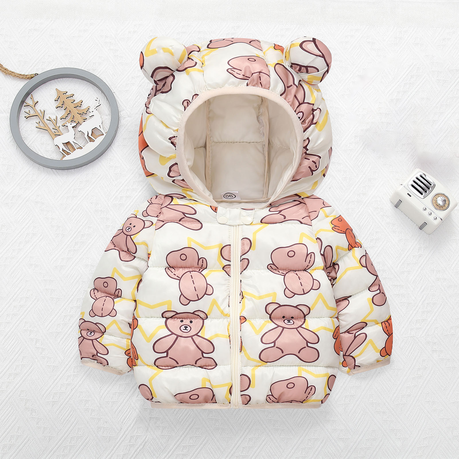 50% Off Clear!Baby Boys Girls Winter Snowsuit Coats Hoods Light Toddler Baby Kids Winter Boys ...