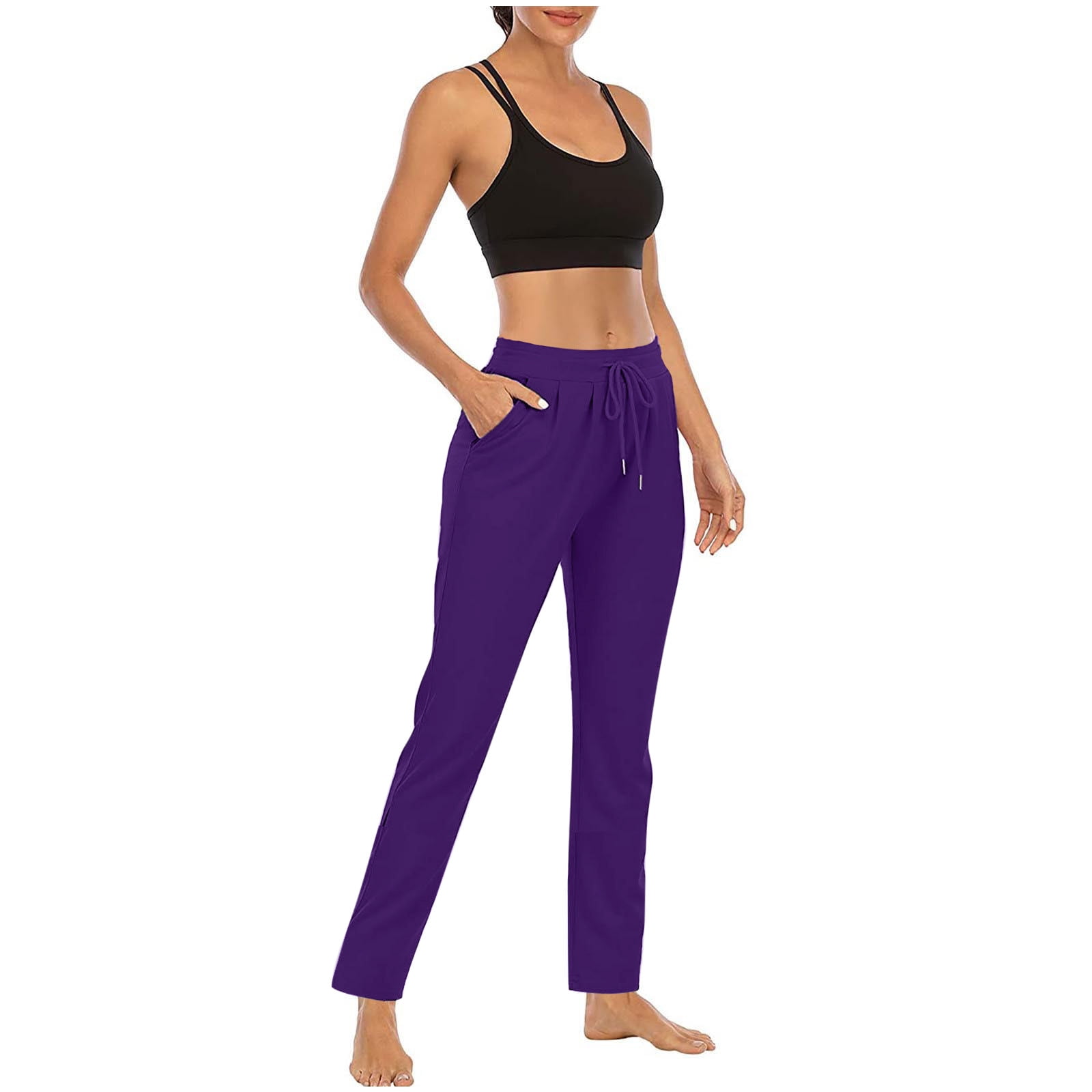 Work Out Leggings Gym for Women, Spring Yoga Sports Loose Casual Long ...