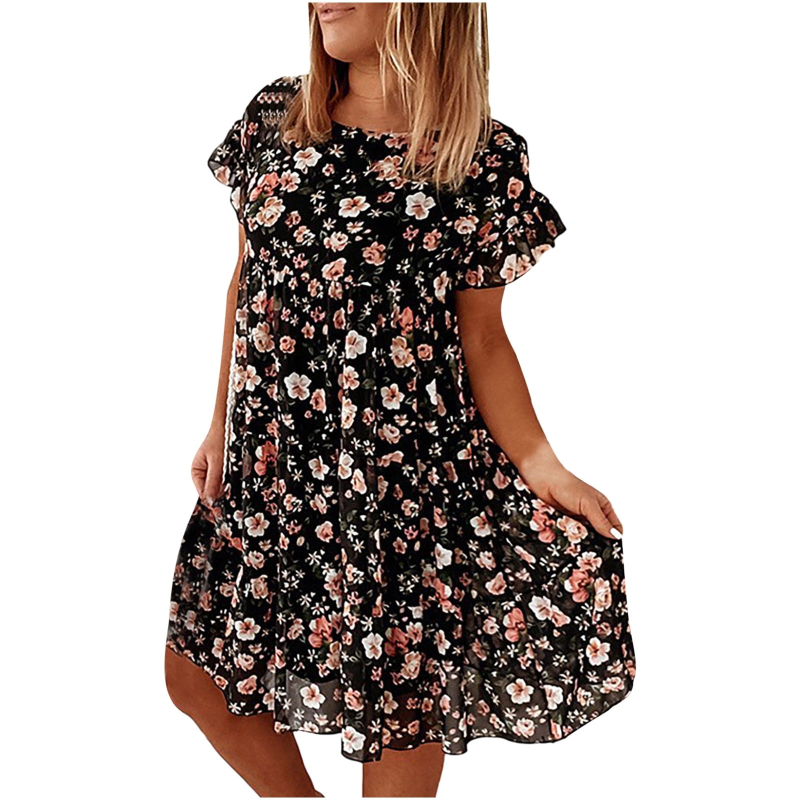 50% Off Clear! asdoklhq Womens Plus Size Clearance Dresses,Women's ...