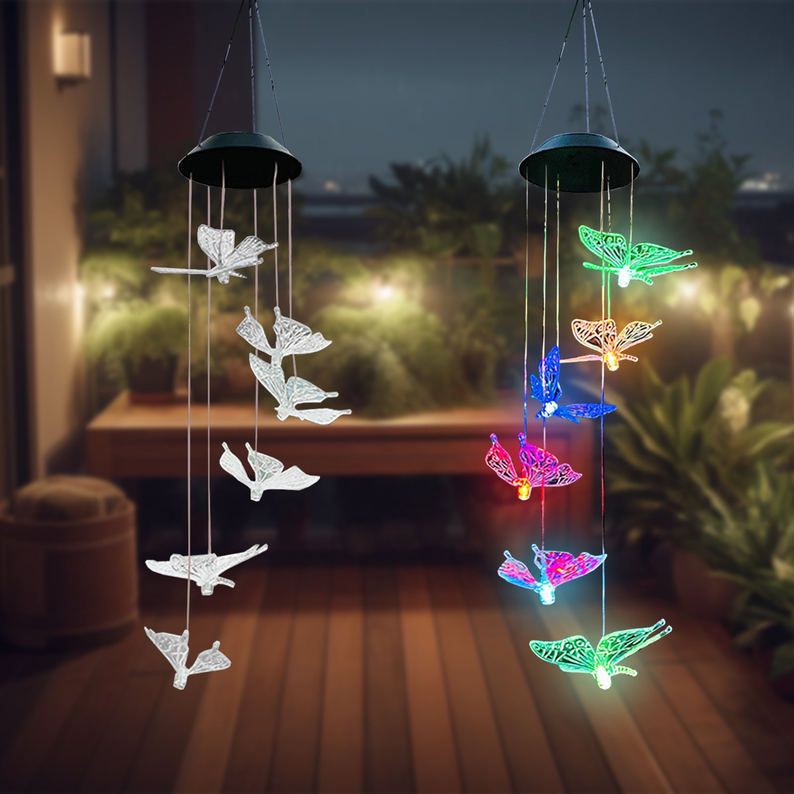 Wind Chimes For Outside Unique New Solar Wind Chime Lights LED Starses ...
