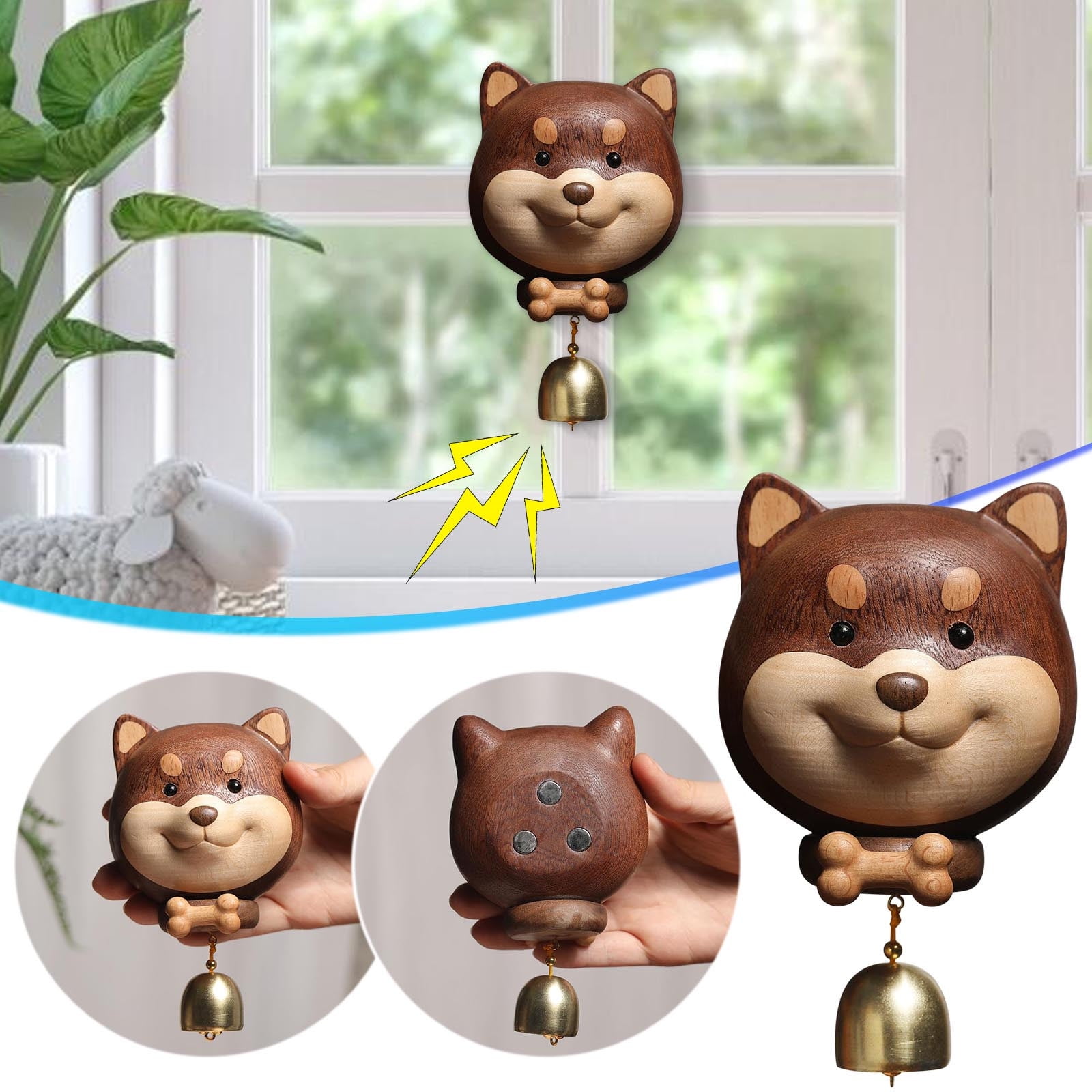 50% Off Clearance! Wind Chime Shiba Inu Wind Chime Pendant Healing ...