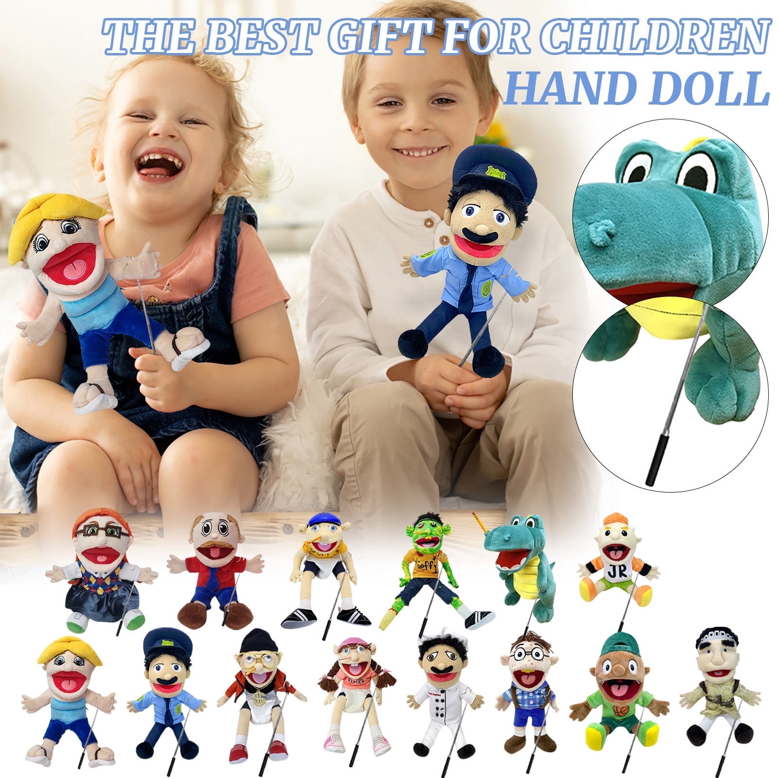 50% Off!Jeffy Dinosaur Puppet Soft Plush Toy Hand Puppet,Jeffy Dinosaur ...