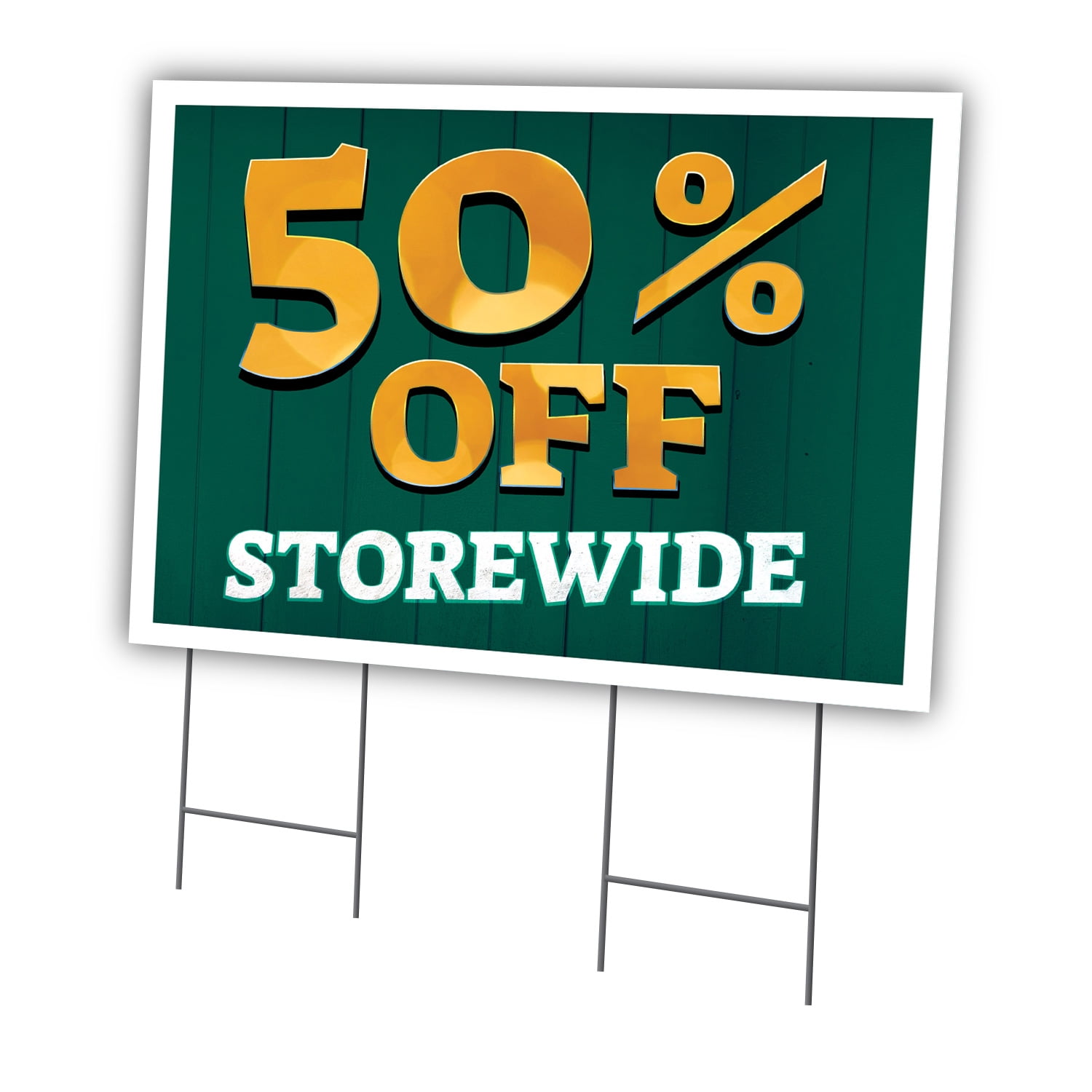 50% Off Storewide 24" X 36" Yard Sign & Stake | Advertise Your Business | Stake Included Double ...