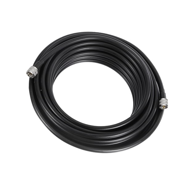 50 Ohm UHF Male to UHF Male Coaxial Cable RG8 12M/39.4ft 10mm Low Loss ...
