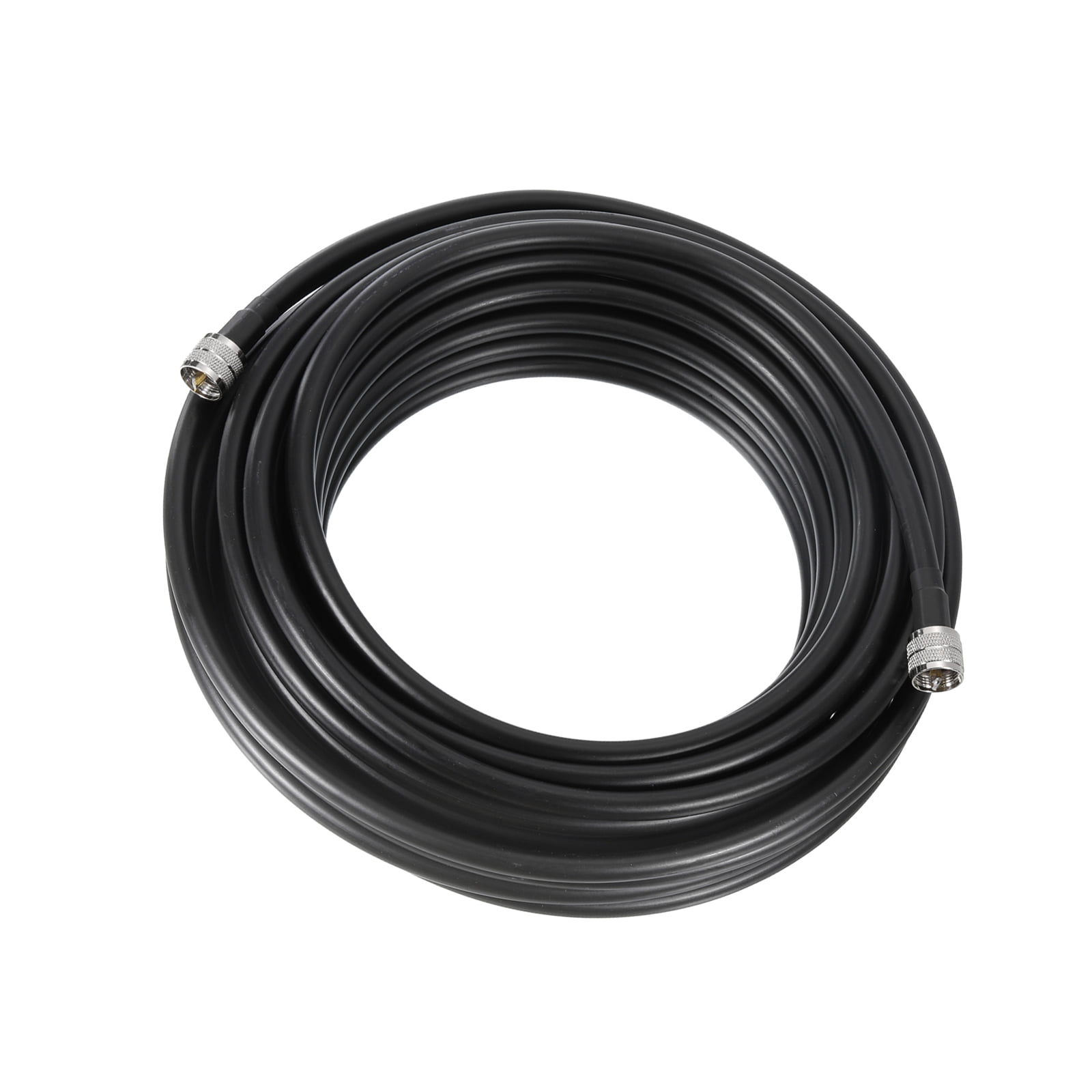 50 Ohm UHF Male to UHF Male Coaxial Cable RG8 15M/49.2ft 10mm Low Loss ...