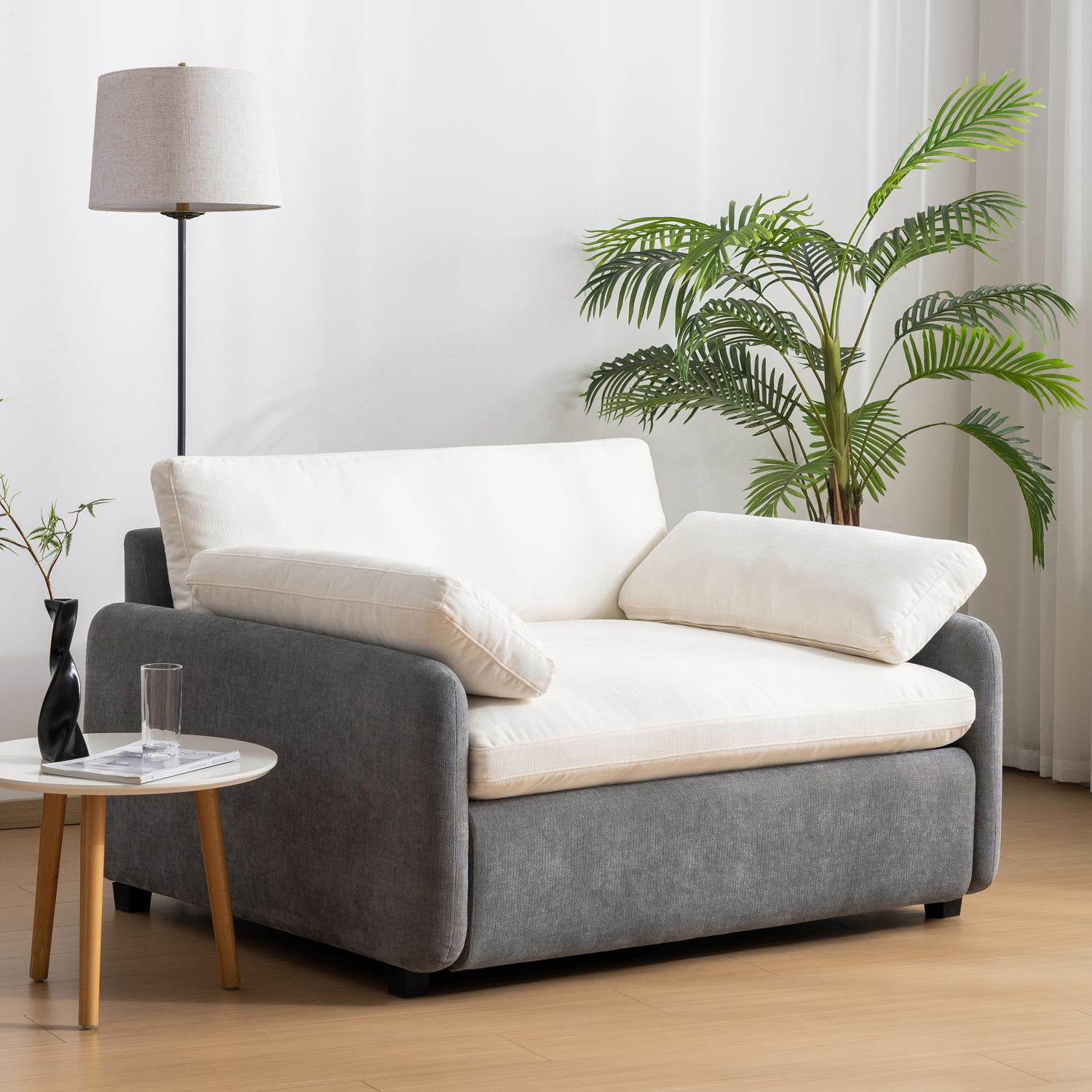 50" Oversized Single Sofa Chair,Chenille Accent Chair,Modern ...