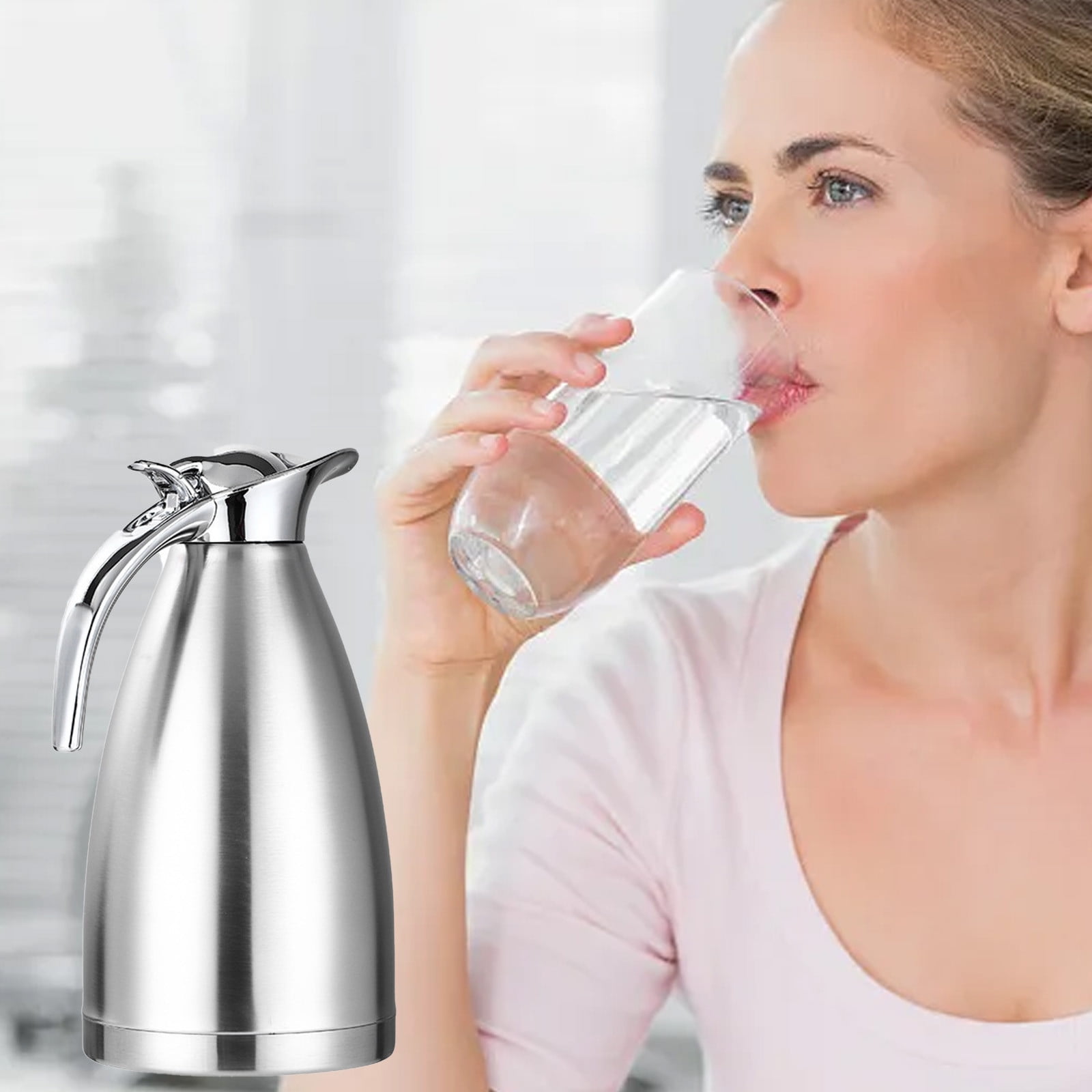 50 Oz Thermal Coffee Carafe Insulated Stainless Steel Coffee Carafe for ...