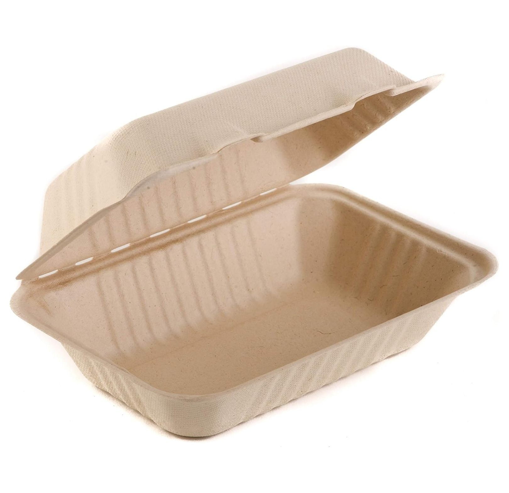 [50 PACK 6 x 9 x 3 in Compostable Clam shell Take Out Food Container ...