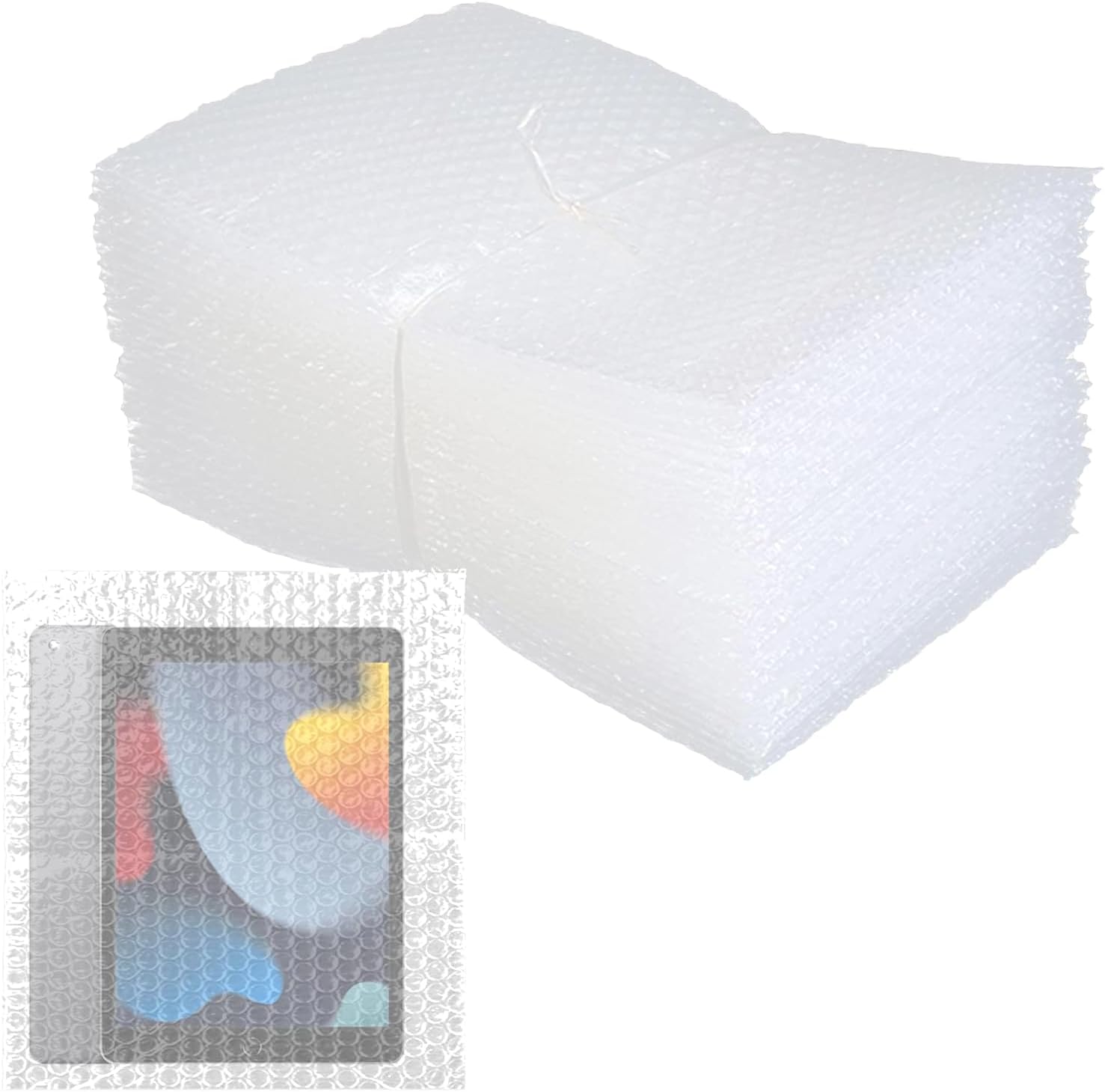 50 PACK Bubble Pouche Wrap, 12”x16” Bubble Bags for Shopping, Double ...
