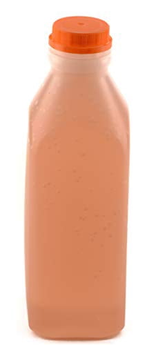 [50 PACK] Empty Plastic Juice Bottles with Tamper Evident Caps 32 OZ ...