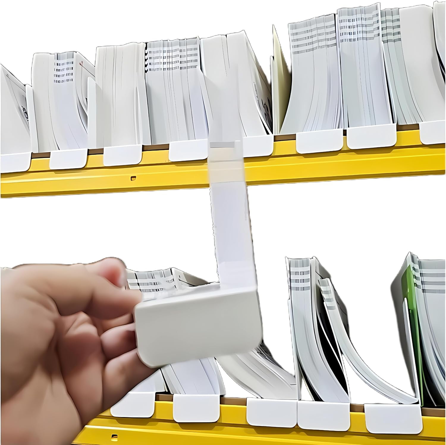 50 PCS 7.8x4.7inch Library Book Dividers for Shelves with ...