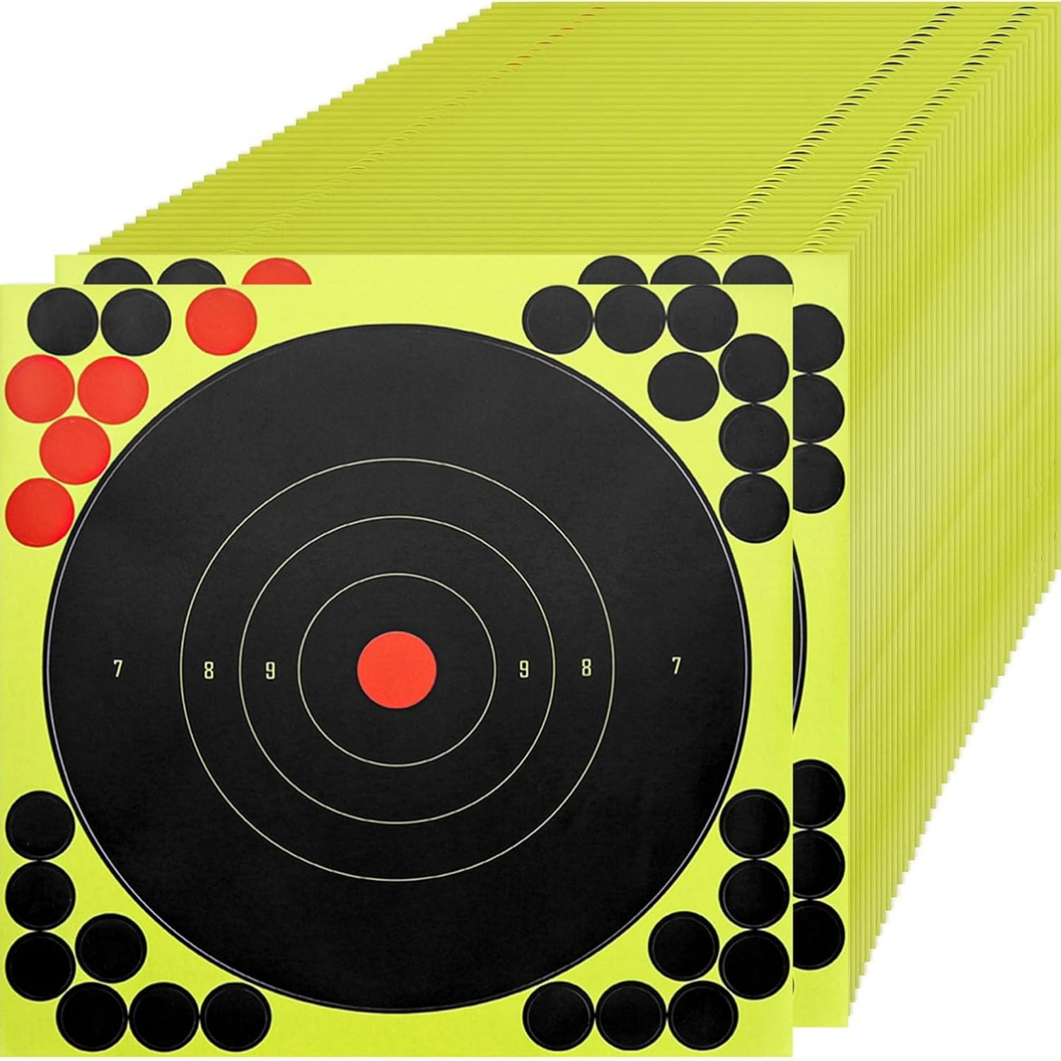 50 PCS 8" Self Adhesive Splatter & Reactive Shooting Targets,Highly ...