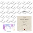 50 PCS Acrylic Place Card Holders, Clear Square Table Number Display ...