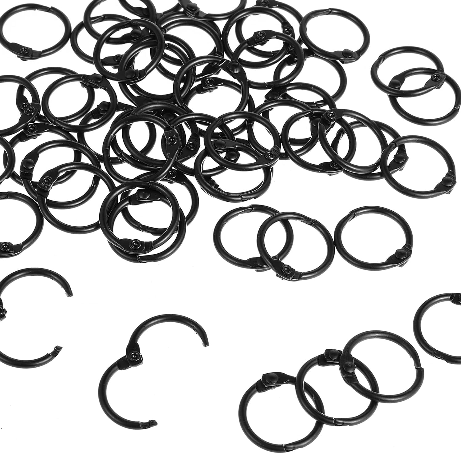 50 PCS Binder Ring 0.59 Inch Book Rings Metal Rings for Index Cards ...
