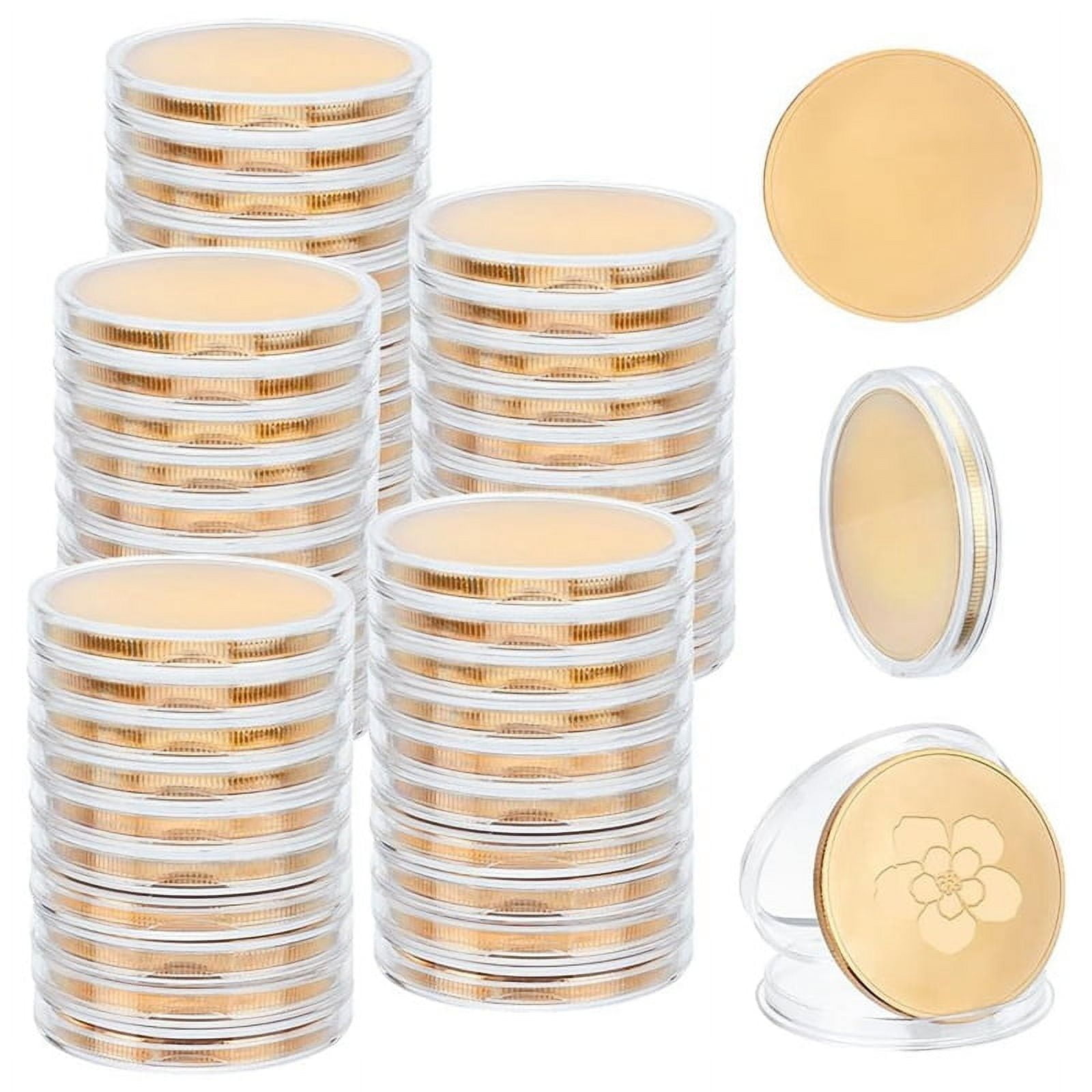 50 PCS Blank Coin Engraving Blanks Coin Metal Stamping Blank Coin 40 mm ...