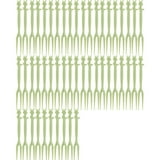 50 PCS Disposable Plastic Fruit Forks, Mini Cake Forks Tasting ...