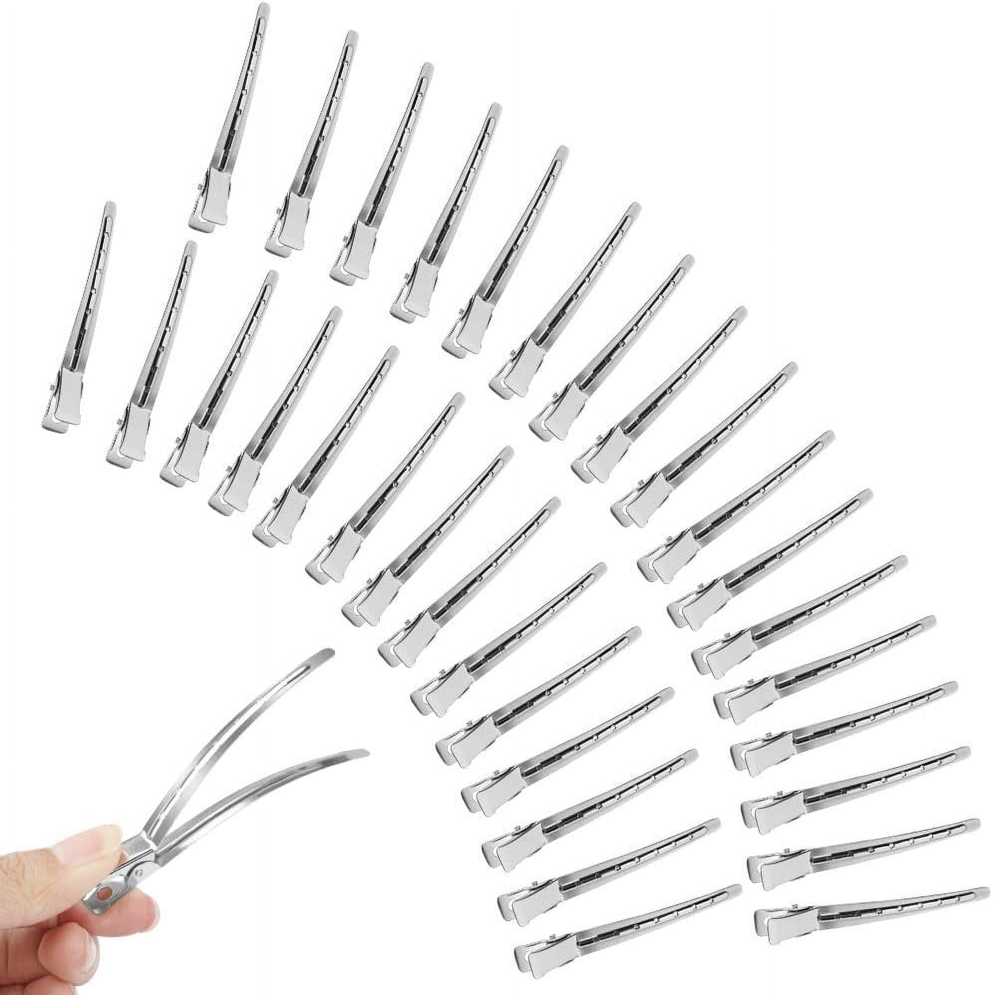 50 PCS Duck Bill Hair Clips, Metal Alligator Curl Clips 3.5 inches ...