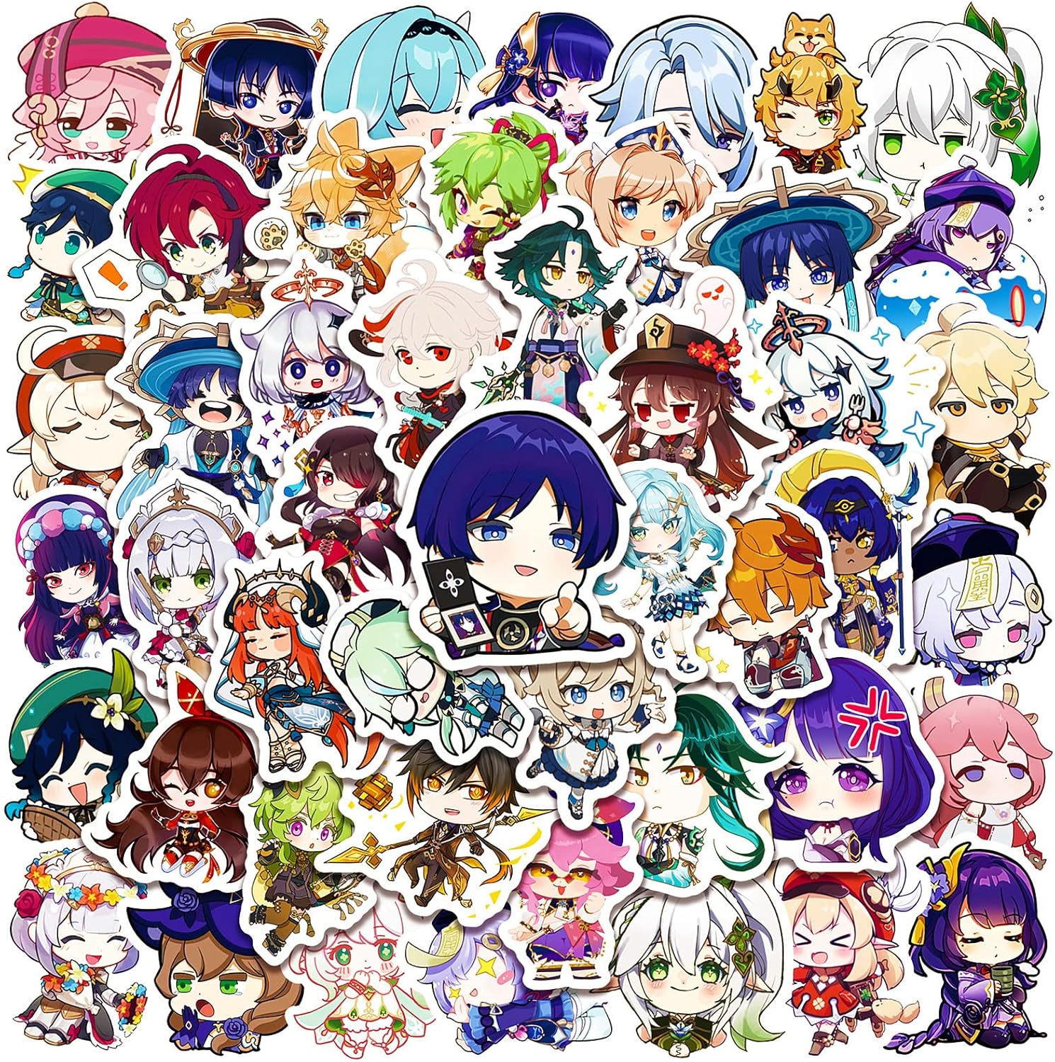 50 PCS Games Cartoon Stickers, Anime Stickers Waterproof Vinyl Cute ...