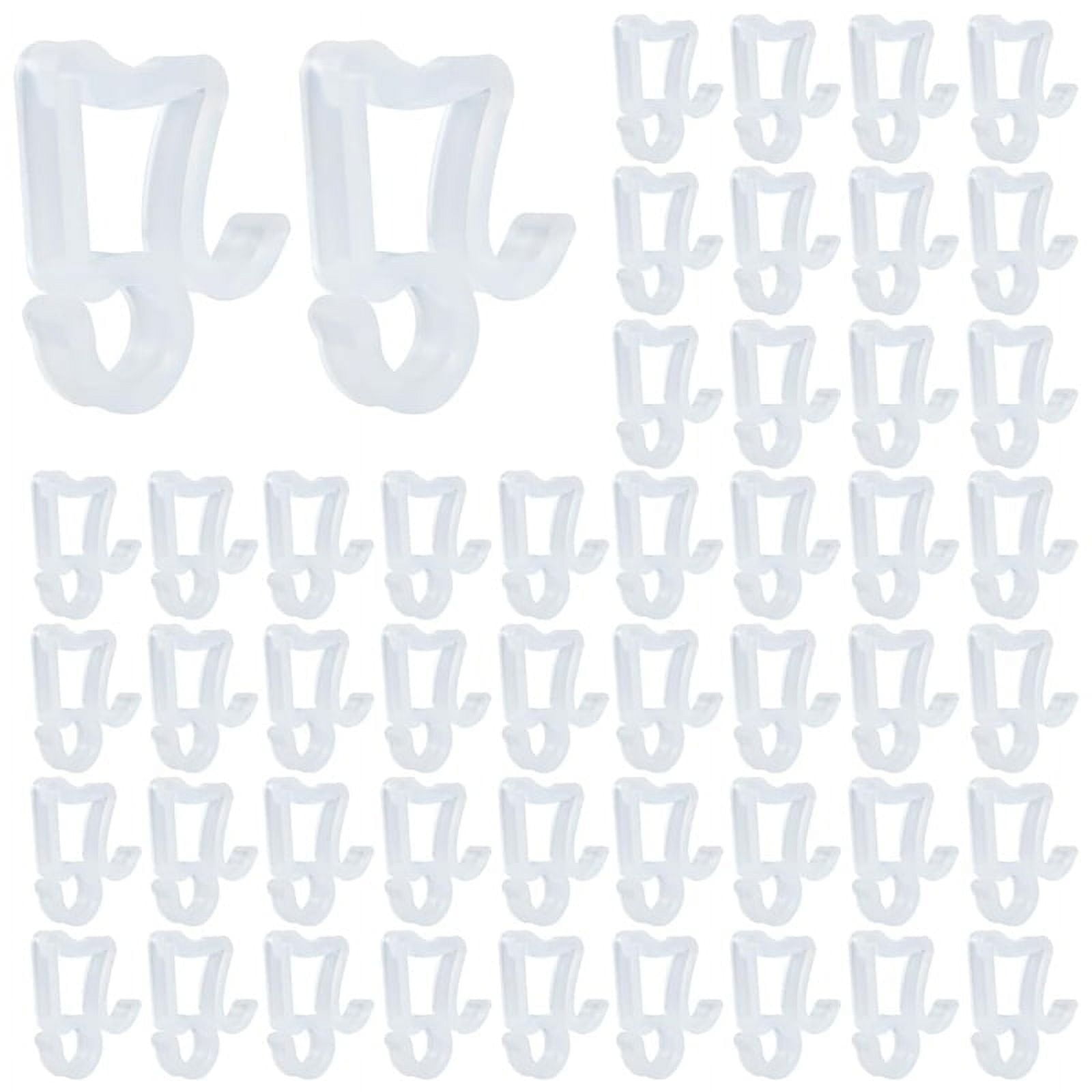 50 PCS Gutter Hooks, Mini Plastic Christmas Light Clips Outdoor for ...