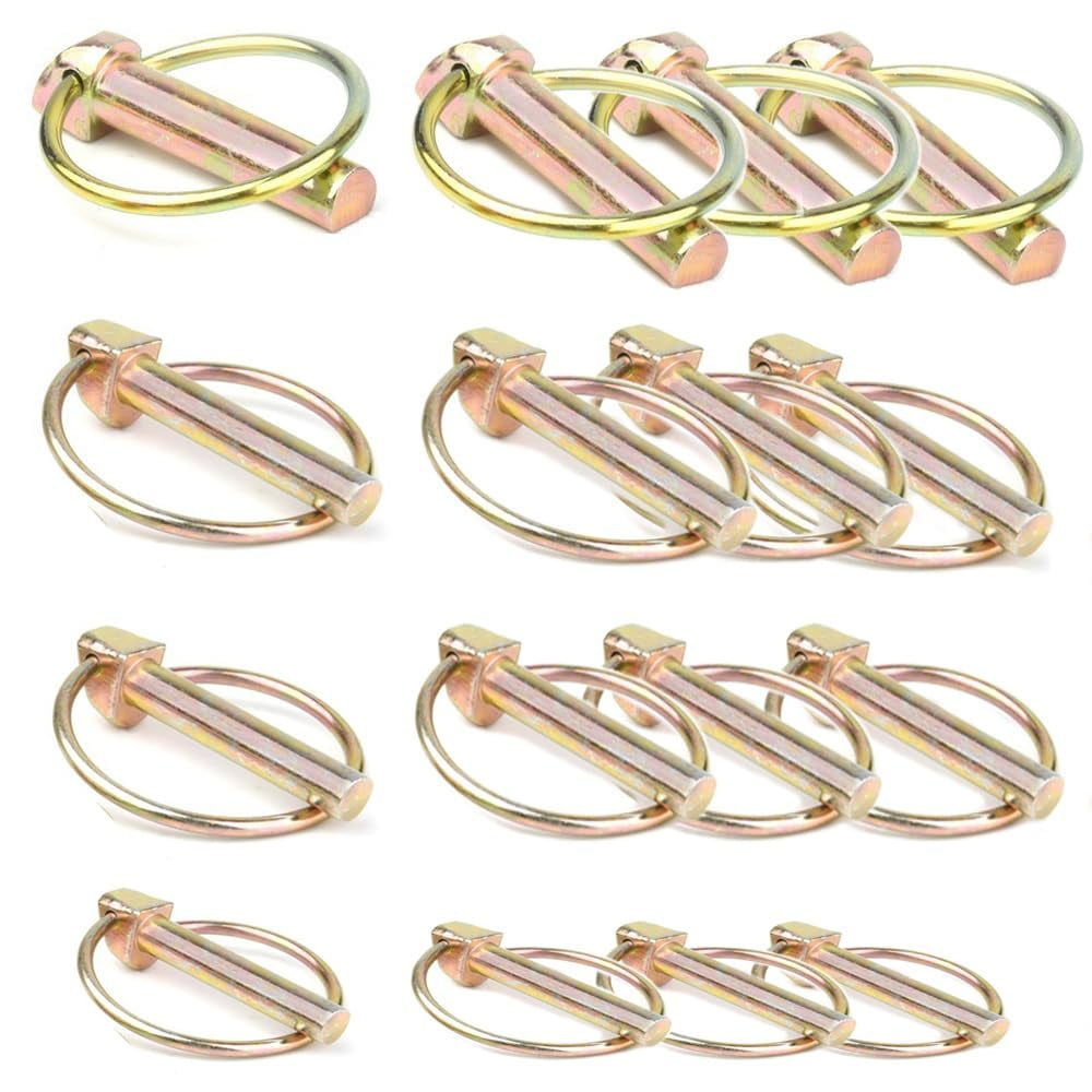 50 PCS Heavy Duty Lynch Pin Assorent Kit Trailer Pins 3 Point Hitch for ...