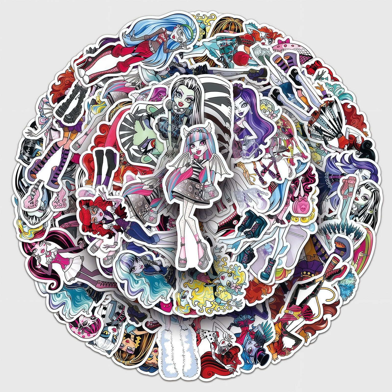 50 PCS For Monster high Theme Water Bottle Stickers for Teens ...