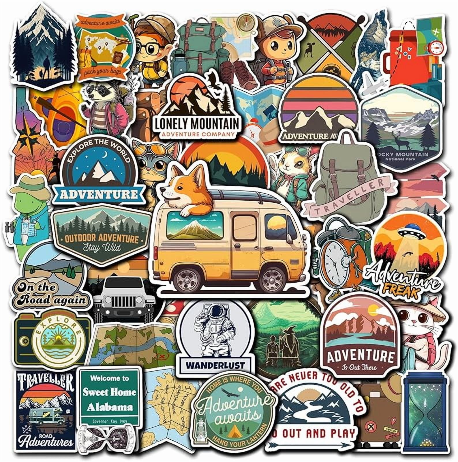 50 PCS Music Rock Band Stickers Pack Decal Vinyl Waterproof Cute ...